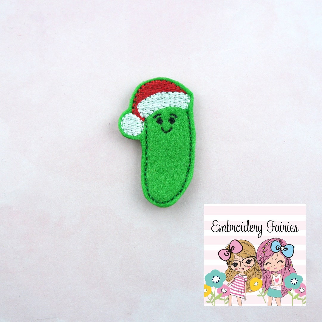 Christmas Pickle Feltie File - Santa Pickle Feltie Design - Pickle ...