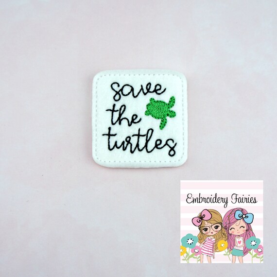 Save the Turtles Feltie File Vsco Girl Feltie Design | Etsy