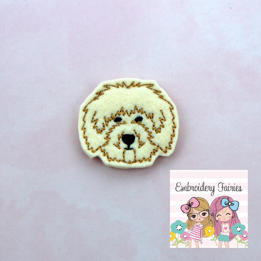 Doodle Dog Feltie File - Labradoodle Feltie Design - ITH Design ...