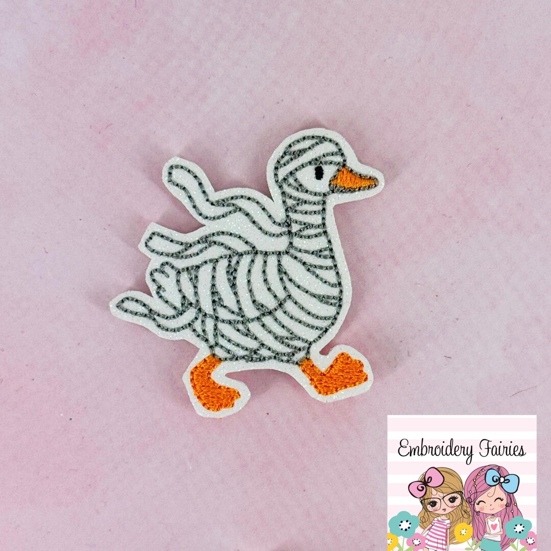Goose Mummy Feltie Design, Halloween Feltie File, Silly Goose ...