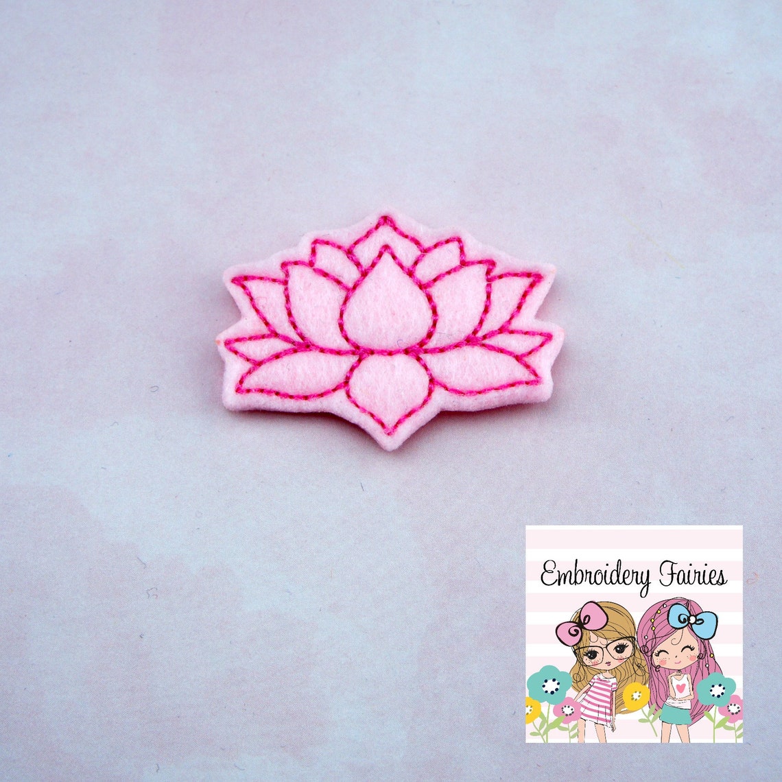 Lotus Flower Feltie Design - Flower Feltie Design - Feltie Design ...