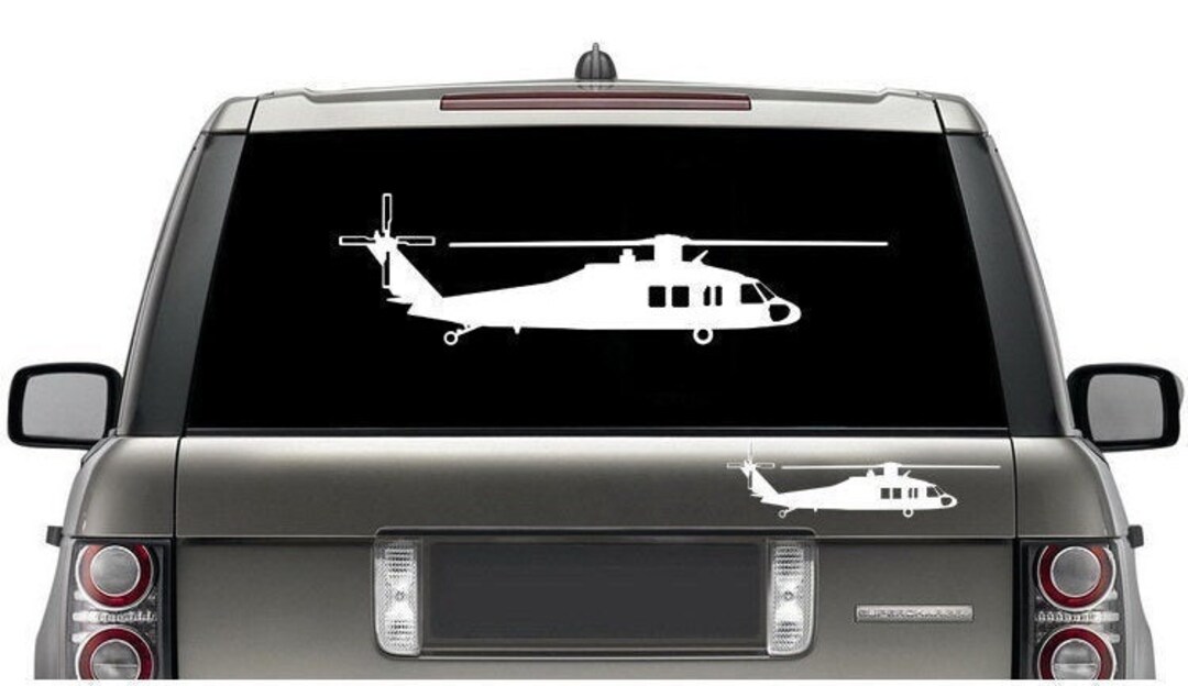 Sikorsky UH-60 Black Hawk Vinyl Sticker / Military Aviation / Military ...