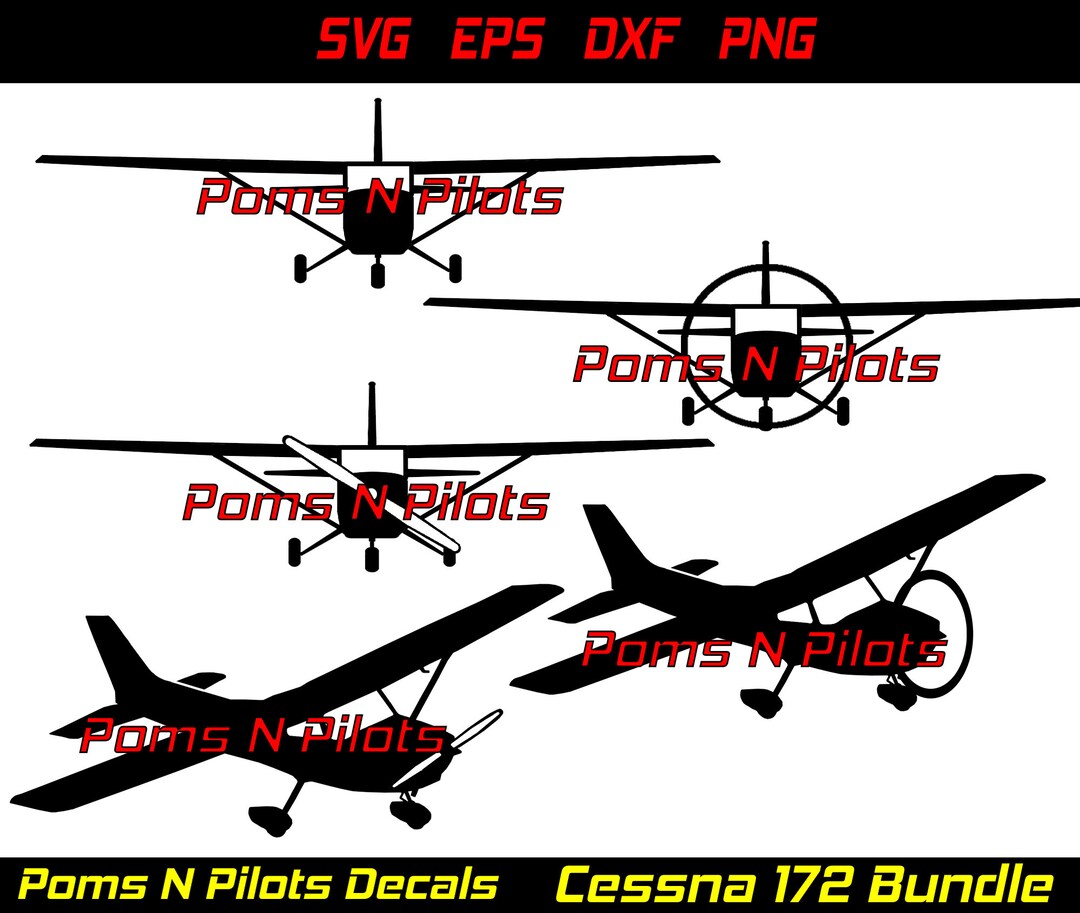 Cessna C-172 SVG Bundle / Airplane Svg / General Aviation Svg / Gifts ...