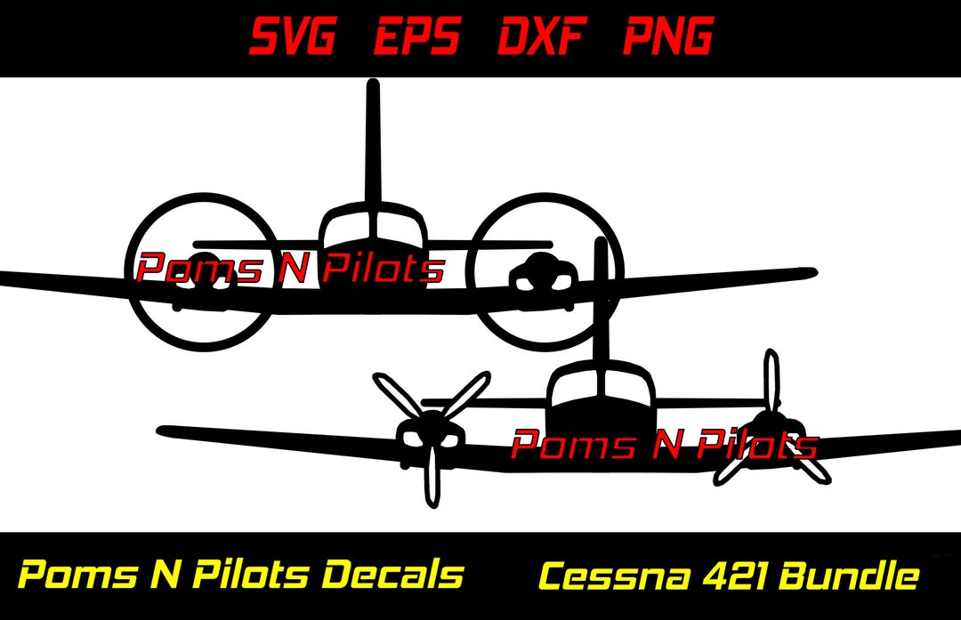 Cessna Golden Eagle C421 SVG Bundle / Pilot Svg / Airplane Svg / Jet ...