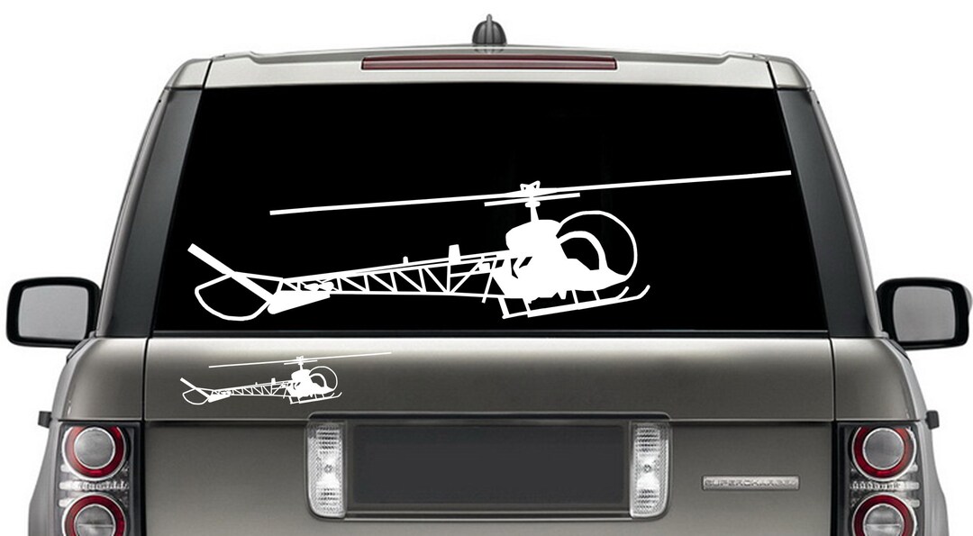 Bell Model 47 H-13 Sioux Vinyl Sticker Extreme Detail - Side / Military ...