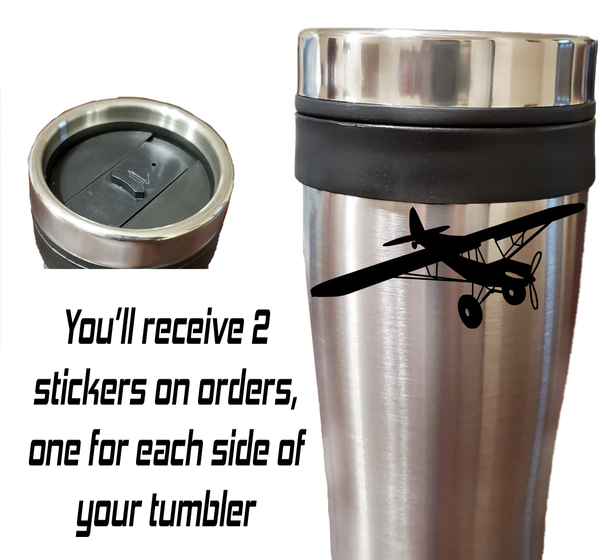 Piper PA-18 Super Cub Self Adhesive Decal/sticker Vinyl / Airplane Wall ...