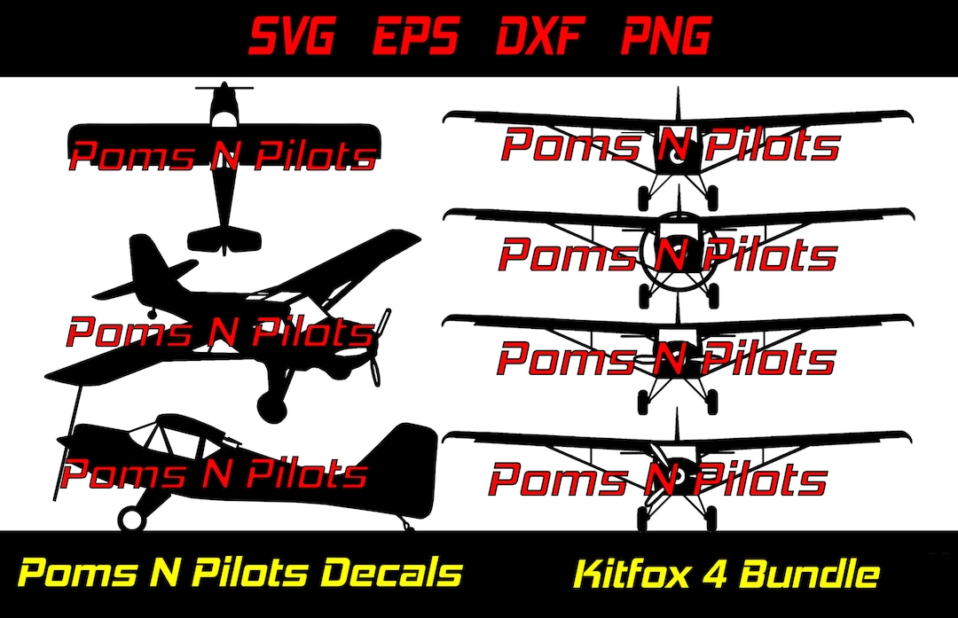 Kitfox 4 Aircraft SVG Bundle / Pilot Svg / Airplane Svg / Jet Svg / Svg ...