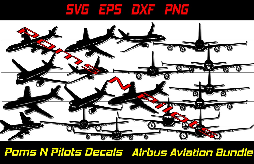 Airbus Aviation SVG Bundle / Airplane Svg / General Aviation Svg ...
