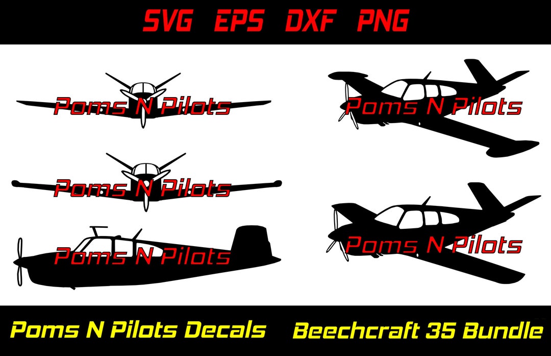 Beechcraft BE35 SVG Bundle / Airplane Svg / General Aviation Svg ...
