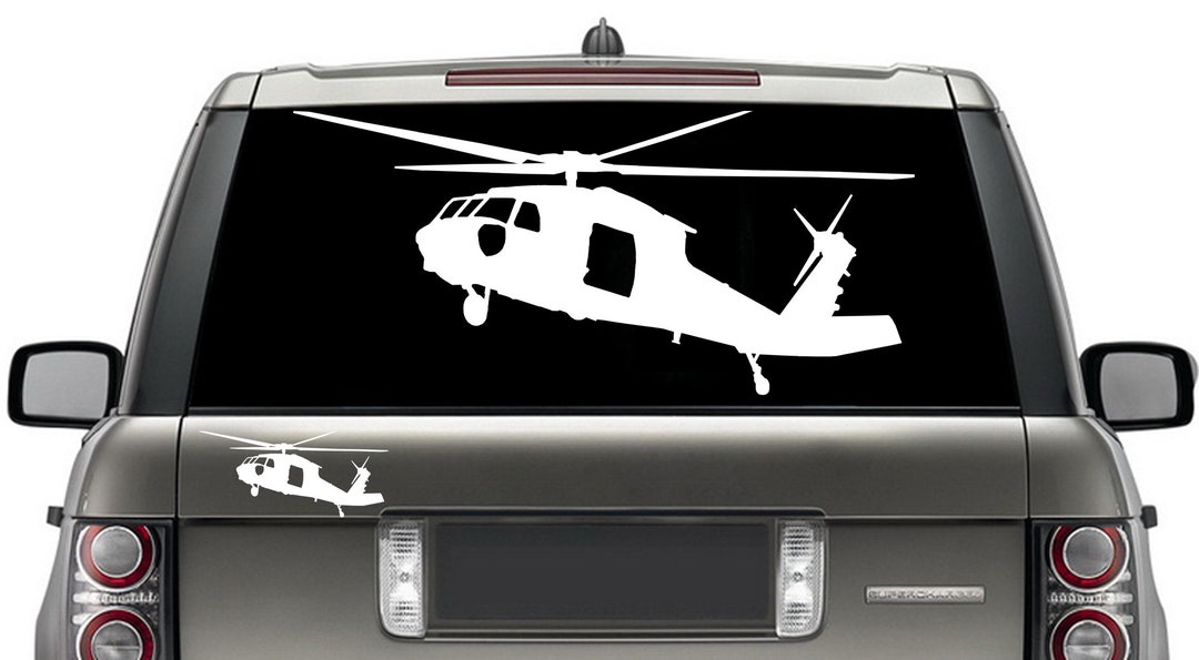 Sikorsky UH-60 Black Hawk Vinyl Sticker / Military Aviation / Military ...