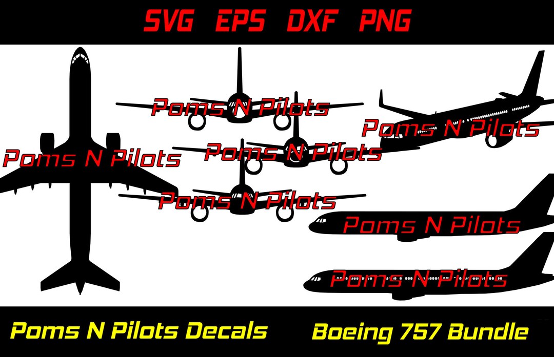 Boeing B-757 SVG Bundle / Airplane Svg / General Aviation Svg / Gifts ...