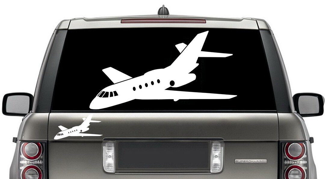 Falcon 20 Airplane Angle Self Adhesive Decal/sticker Vinyl / Airplane ...