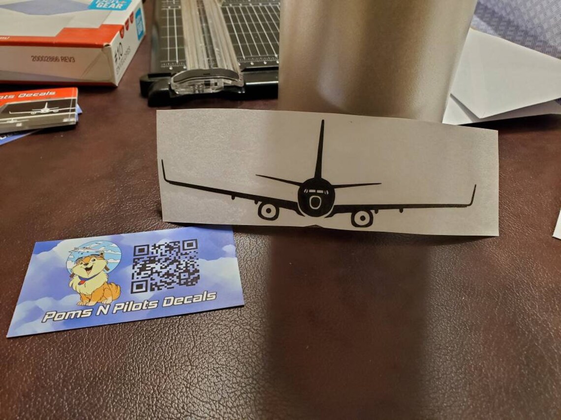 Boeing B737-800 Self Adhesive Decal/sticker Airplane Wall Art / Flight ...