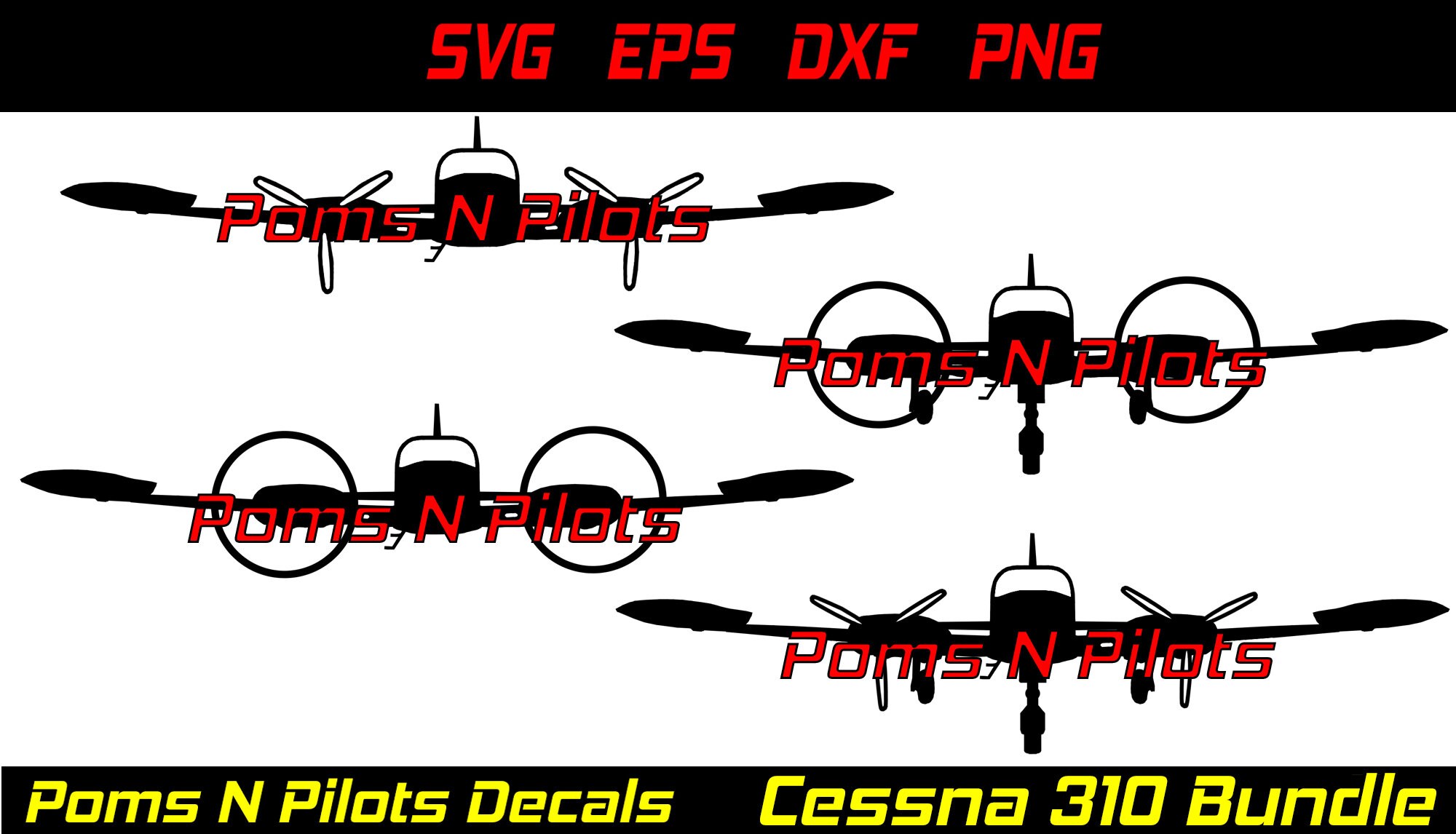 Cessna 310 SVG Bundle / Airplane Svg / General Aviation - Etsy