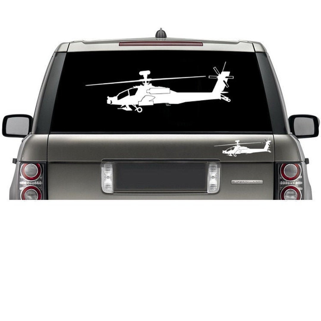 Boeing AH-64 Apache Vinyl Sticker / Military Aviation / Military ...