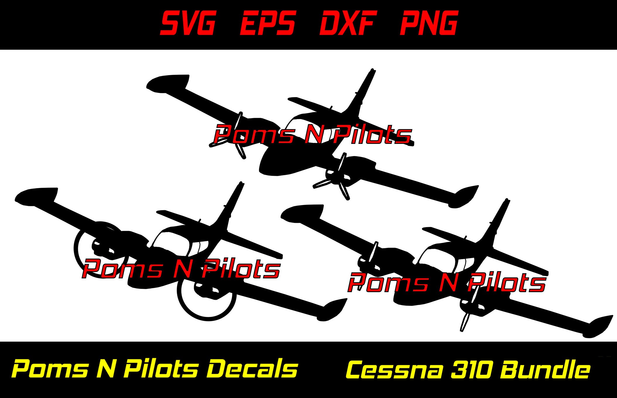 Cessna 310 SVG Bundle / Airplane Svg / General Aviation - Etsy