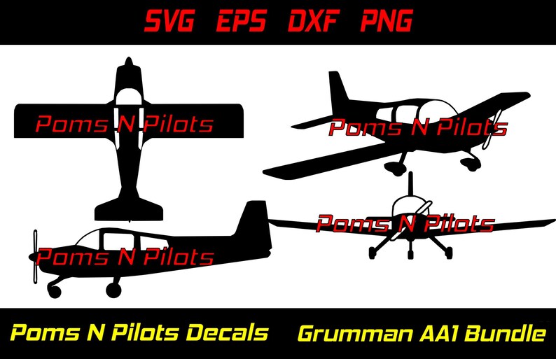 Grumman AA1 American SVG Bundle / Airplane Svg / General Aviation Svg ...