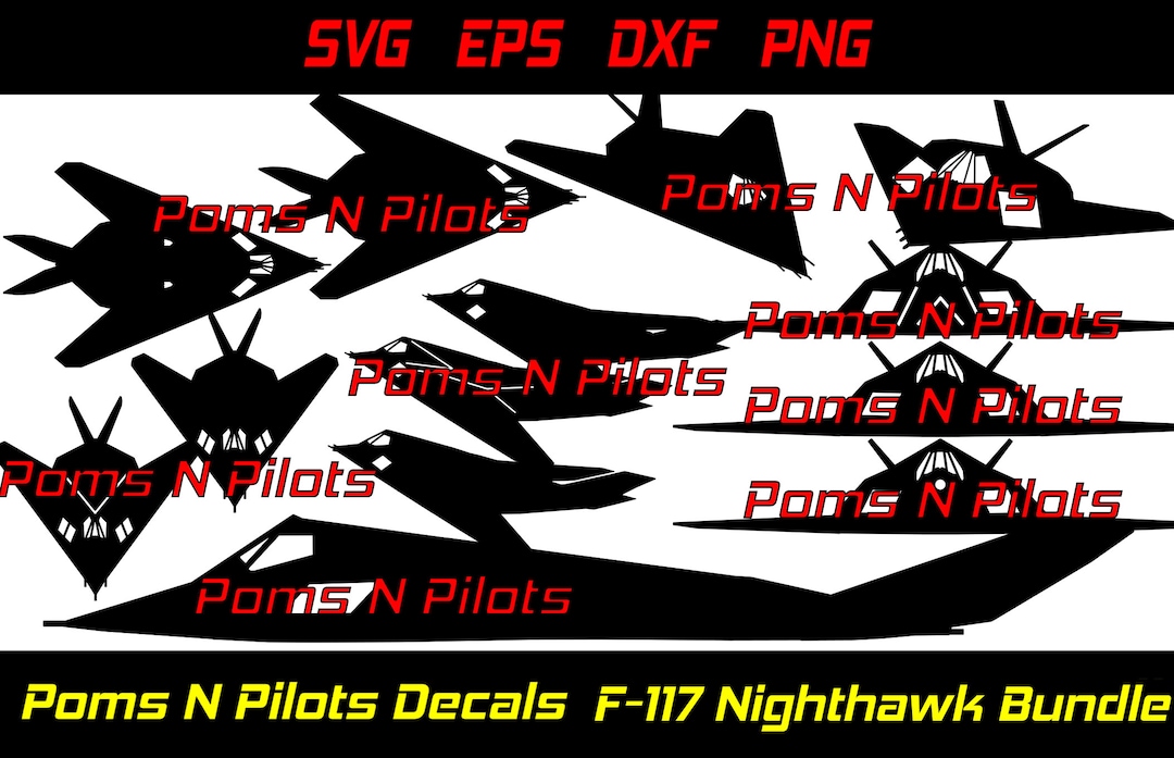 Lockheed F-117 Nighthawk SVG Bundle / Airplane Svg / General Aviation ...