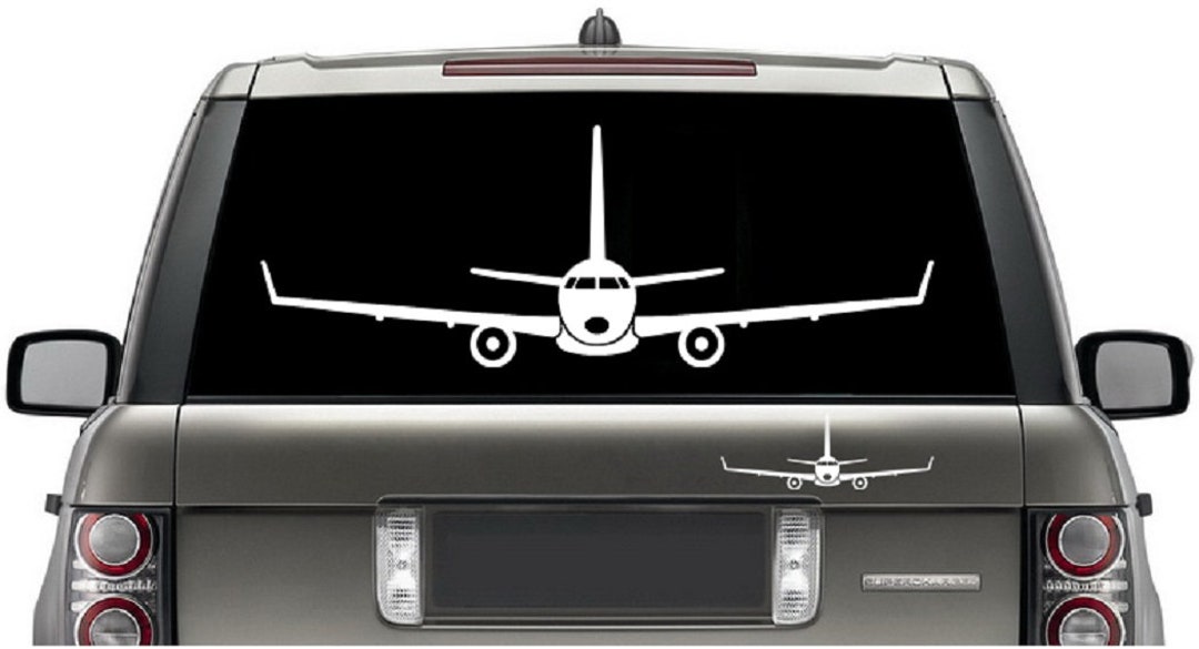 Embraer ERJ-175 Front - Self Adhesive Decal/sticker Vinyl - Front ...