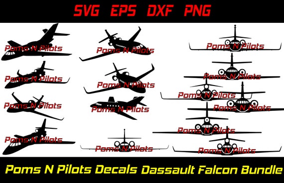 Dassault Falcon SVG Bundle / Airplane Svg / General Aviation - Etsy
