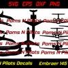 Boeing 747 400 3 View Svg Vector File Patch, Vector, Svg, Engraving ...