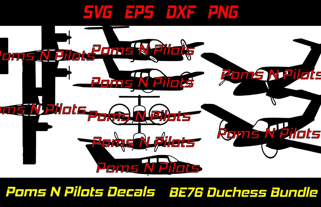 Beechcraft BE76 Duchess SVG Bundle / Airplane Svg / General Aviation ...