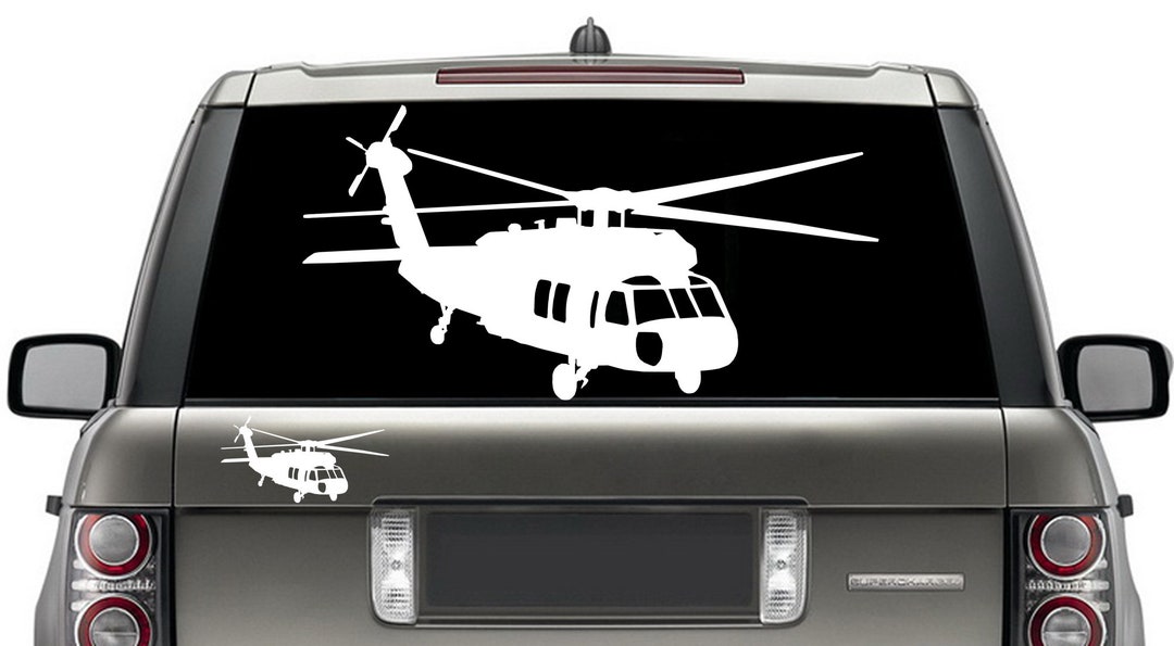 Sikorsky UH-60 Black Hawk Vinyl Sticker / Military Aviation / Military ...