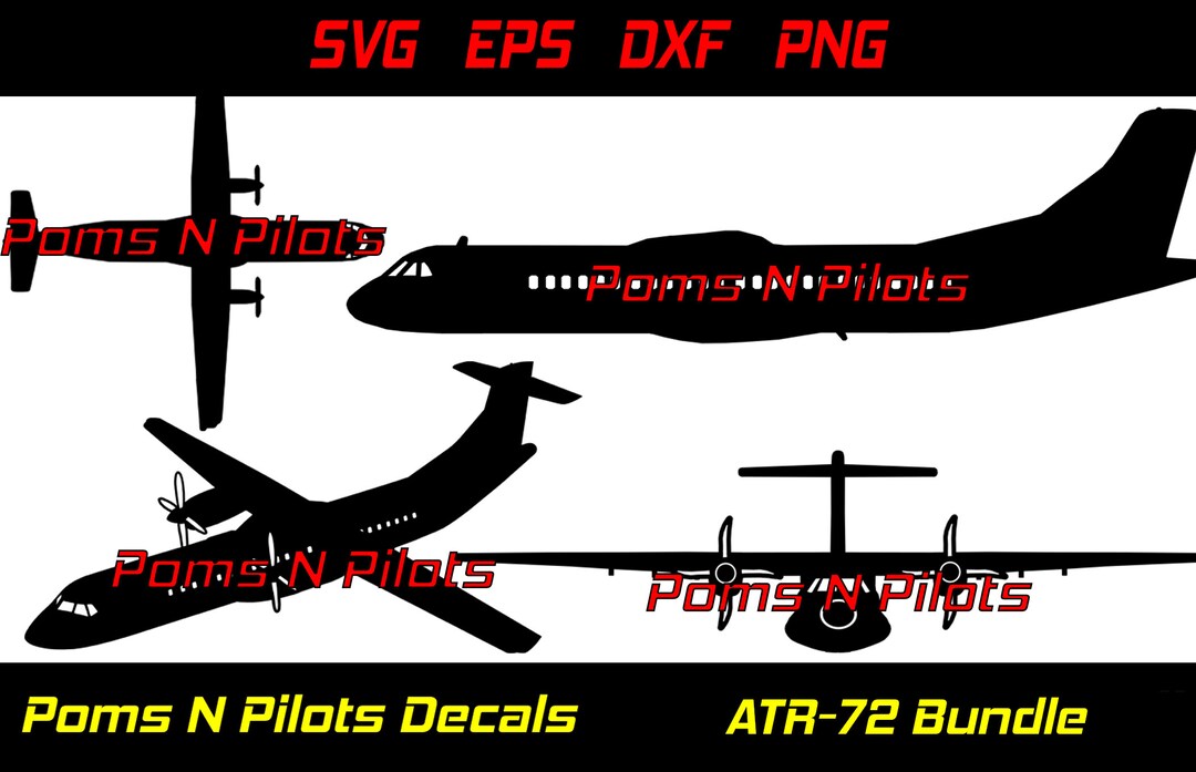 ATR-72 SVG Bundle / Airplane Svg / General Aviation Svg / Gifts for ...