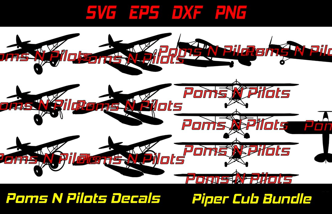 Piper Cub SVG Bundle / Airplane Svg / General Aviation Svg / Gifts for ...