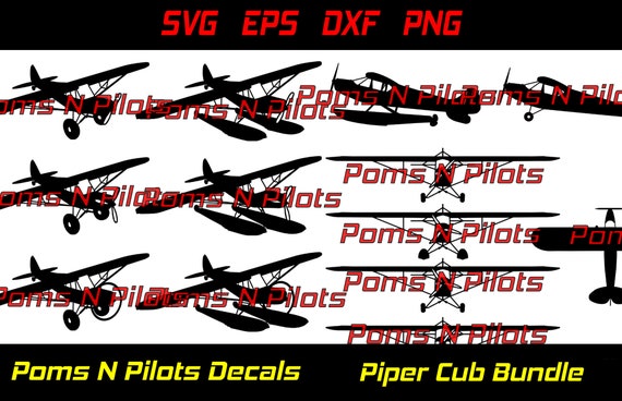 Piper Cub SVG Bundle / Airplane Svg / General Aviation Svg / - Etsy