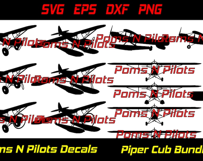 Piper Cub SVG Bundle / Airplane Svg / General Aviation Svg / - Etsy