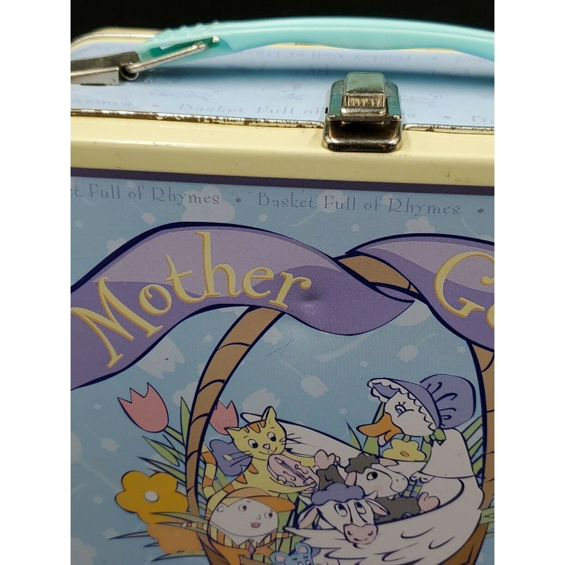 Vintage Mother Goose Metal Lunch Box - Etsy