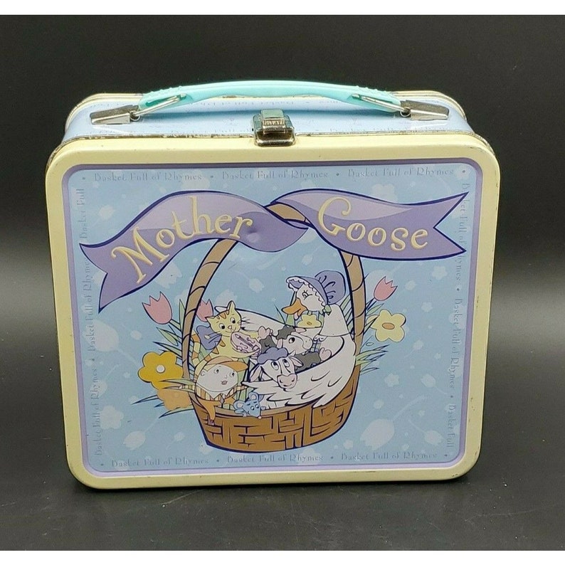 Vintage Mother Goose Metal Lunch Box - Etsy