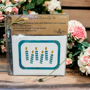 Deluxe Artisanal Greeting Card Gift Set, Blank Inside, Die Cut ...