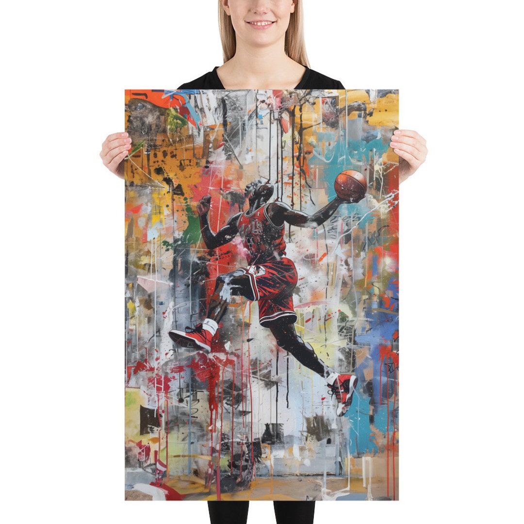 The Greatest Player 24x36 Poster, Sports Theme, Basketball Decor, Man ...