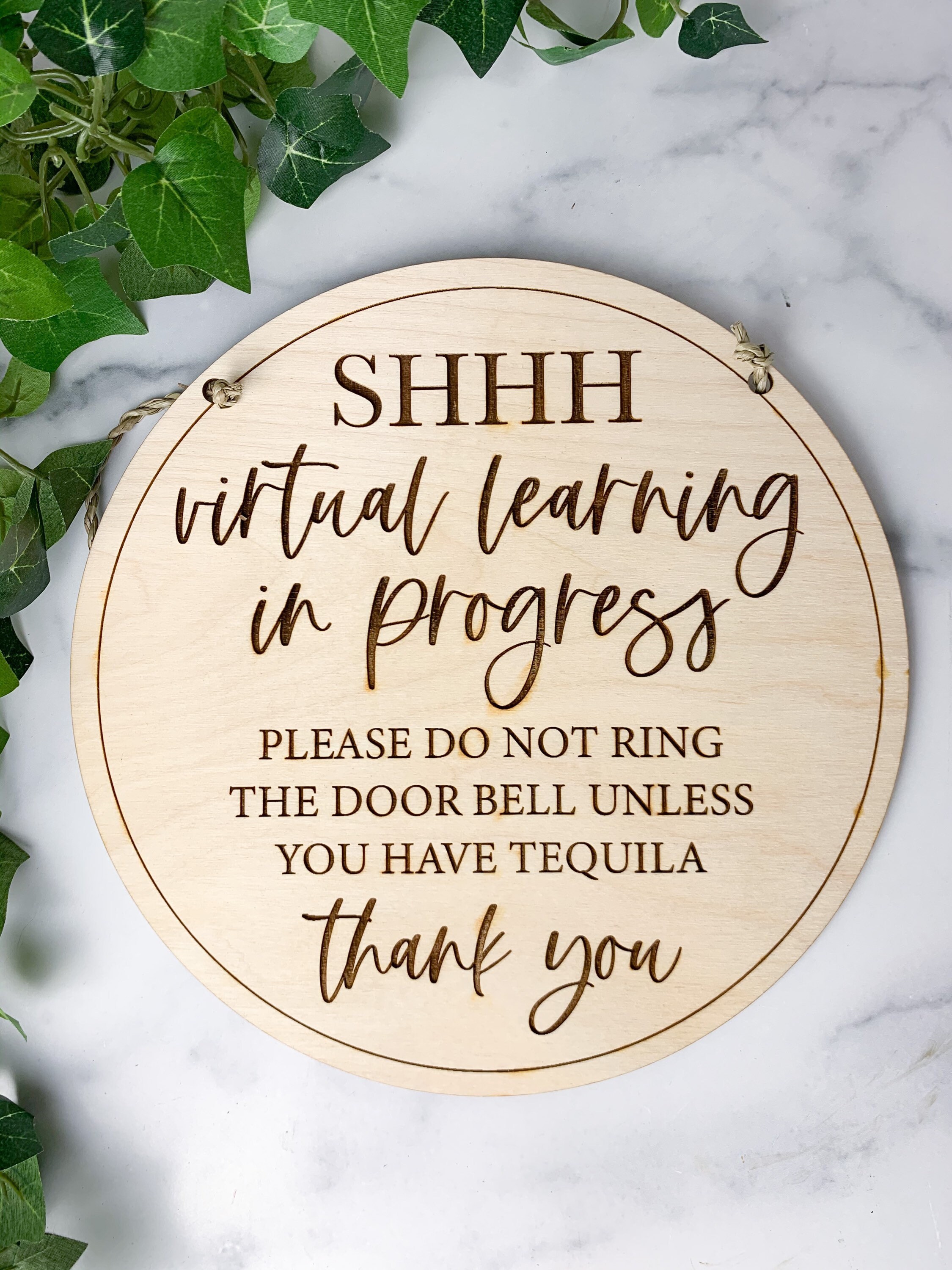 Do Not Disturb/virtual Learning in Progress/dont Ring Door | Etsy