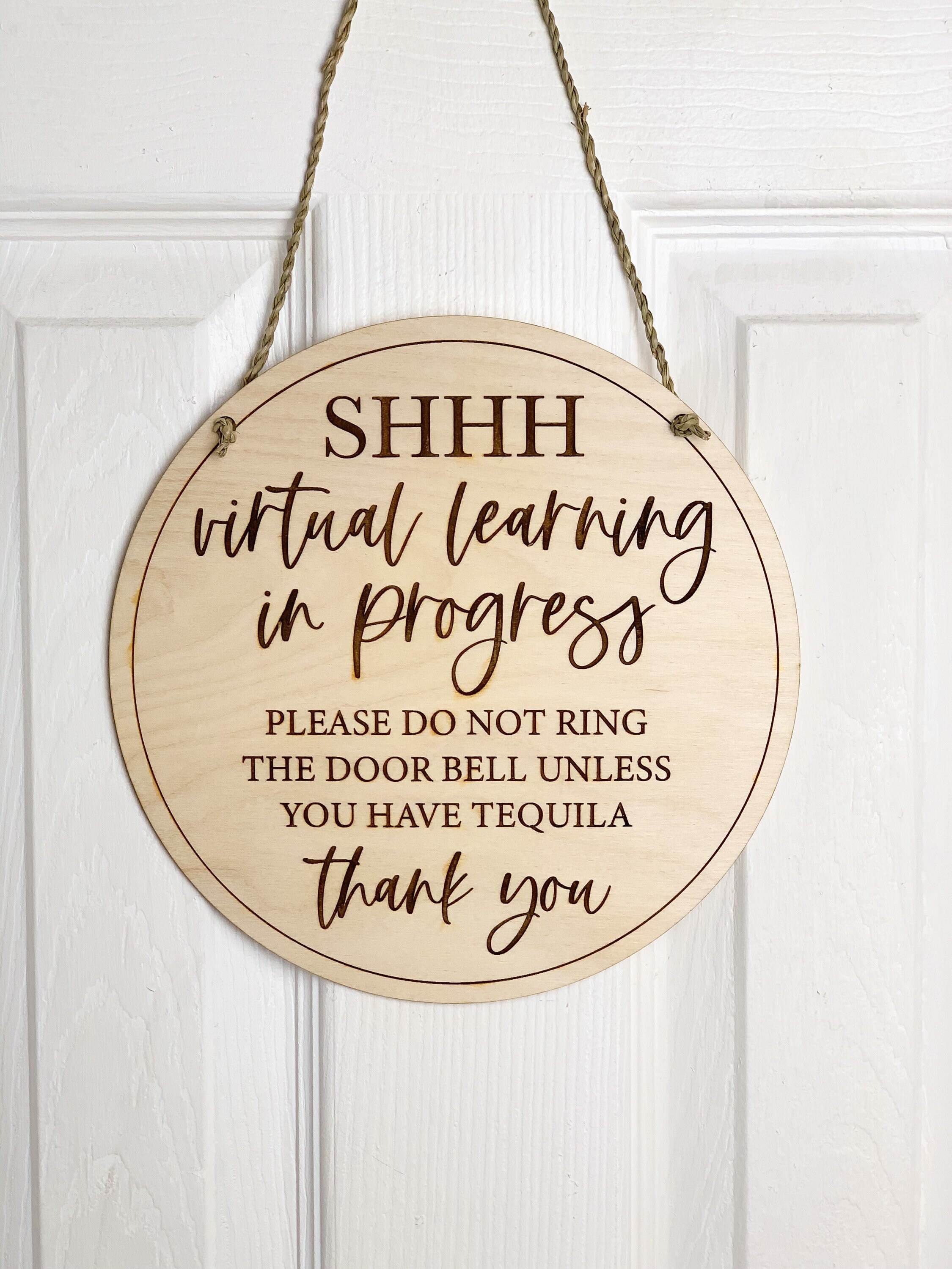 Do Not Disturb/virtual Learning in Progress/dont Ring Door | Etsy