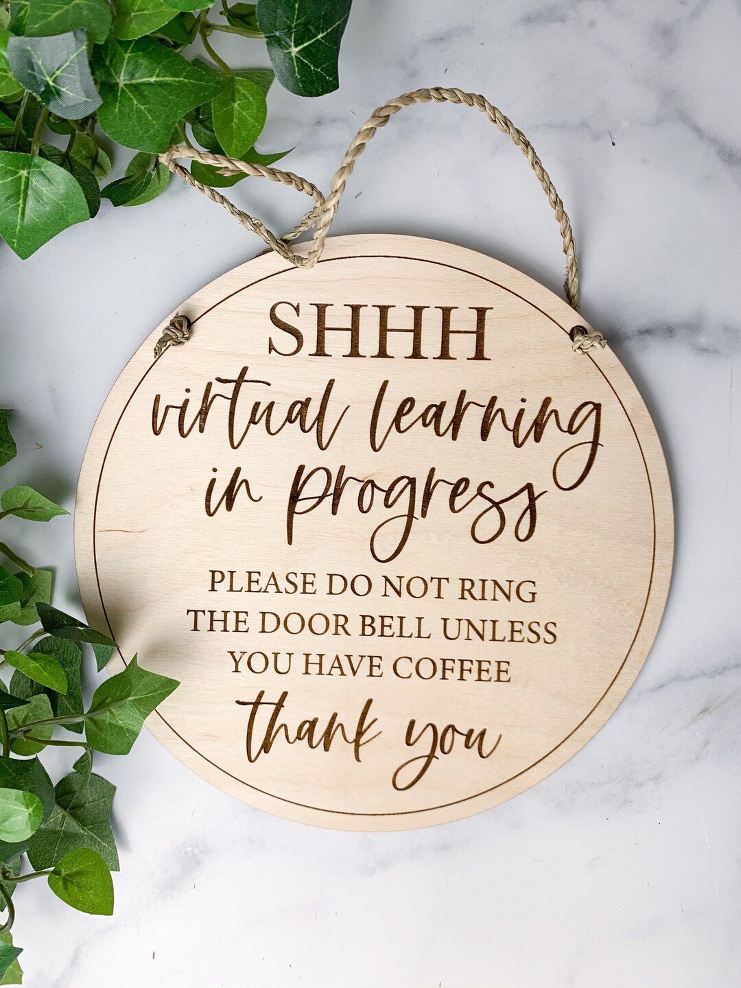 Do Not Disturb/virtual Learning in Progress/don’t Ring Door Bell Sign ...