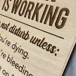 Mom is Working Door Sign, Work From Home Door Sign,jason Momoa,mom Wine ...