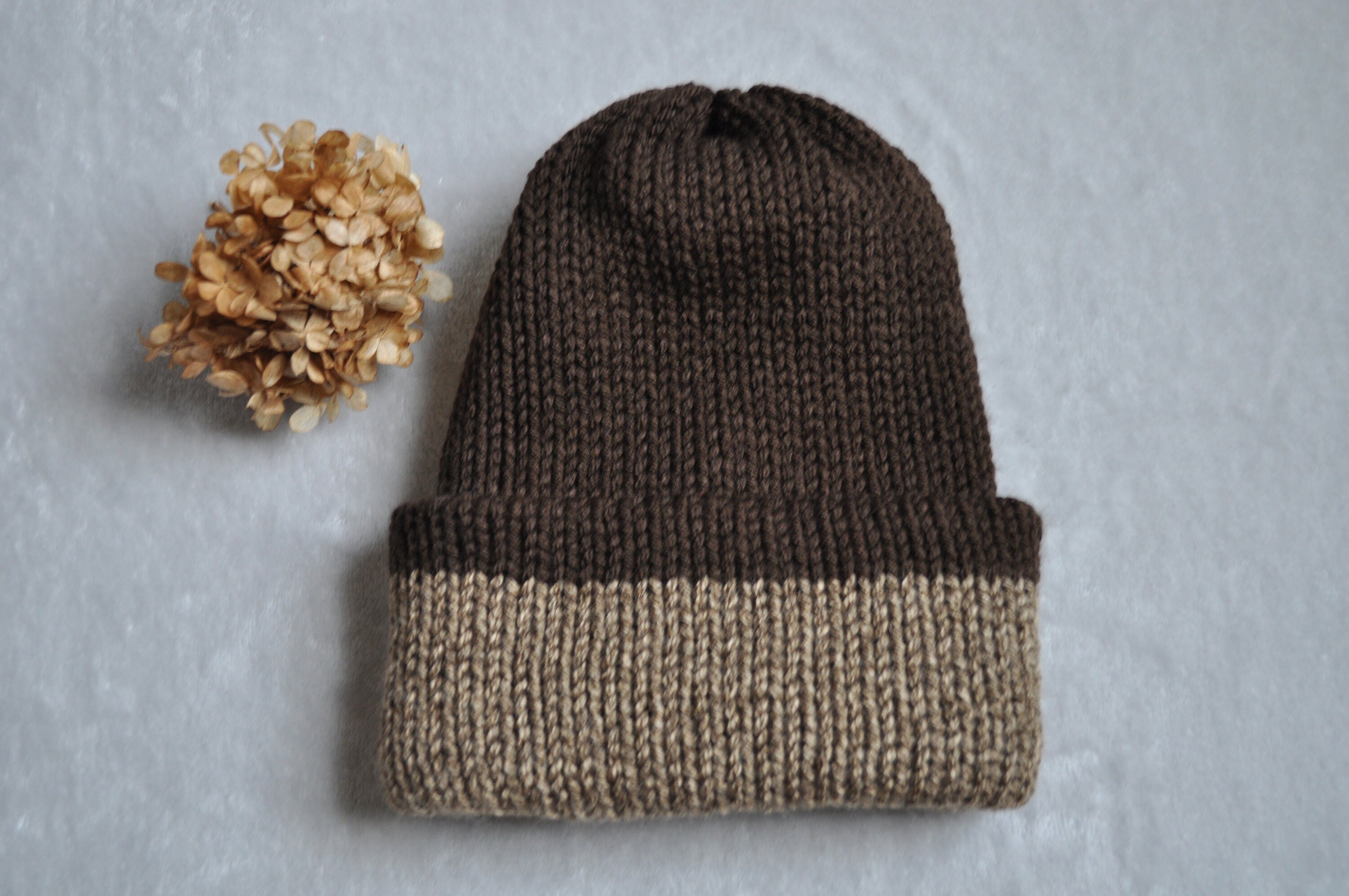 Reversible Knit Hat Bonfire Beanie Beanie Hand Knit Beanie - Etsy