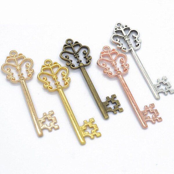 Antique Key Charm - Etsy