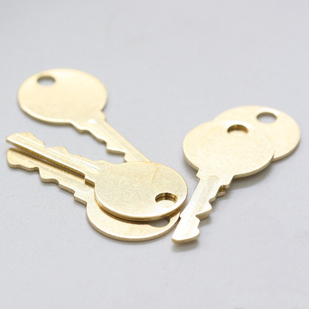 33x14.95mm Raw Brass Key Shape Pendant - Brass Key Pendant Stamping ...