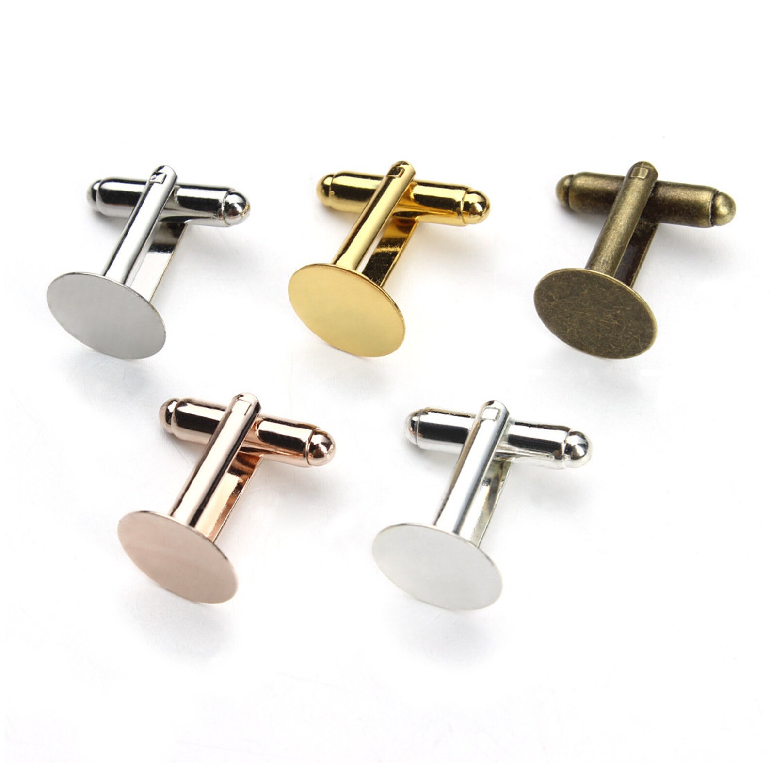 20pcs Brass French Style Cufflinks Metal Plated Cufflink - Etsy