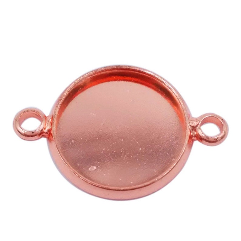 50pcs Pendant Trays 10mm/12mm/14mm/16mm/18mm/20mm/25mm Round Bezel ...