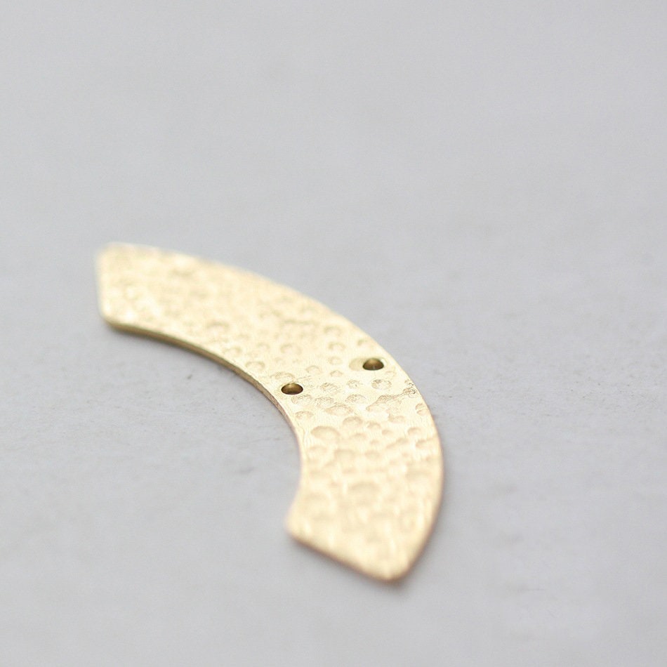 46.2x14.7mm Raw Brass Curved Rectangle Pendant Charms Brass - Etsy