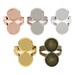 20pcs Brass Double Ring Base With Adjustable Ring W/ Two 10mm/ 12mm ...