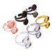 20pcs Brass Double Ring Base With Adjustable Ring W/ Two 10mm/ 12mm ...