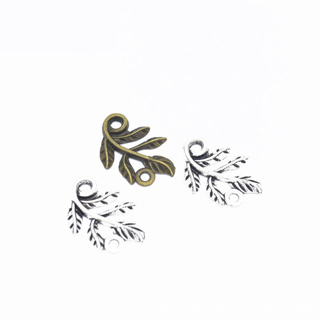 120pcs 22x16mm 2 Colors Choice tree Leaf Charms fancy Leaf Charms cute 120pcs-22x16mm-2-colors-choice-tree-leaf-charms-fancy-leaf-charms-cute