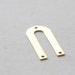 12x26mm 3 Hole Raw Brass U Shape Pendant Charms - Brass U Shape Pendant ...