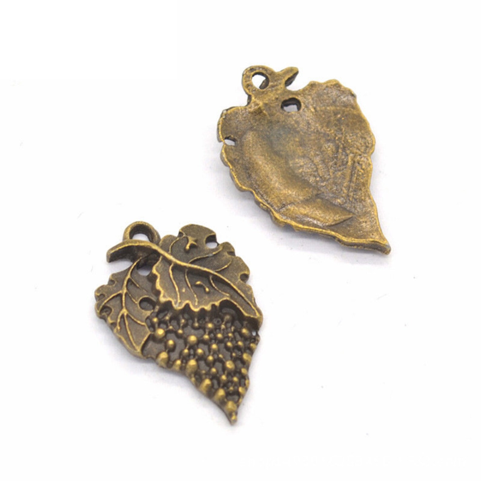 60pcs 22x15mm Antique Silver/antique Bronze Grape Pendant Charms,grape ...